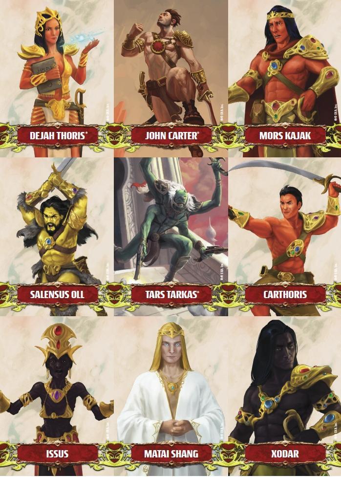 John Carter of Mars: Character and Token Card Deck