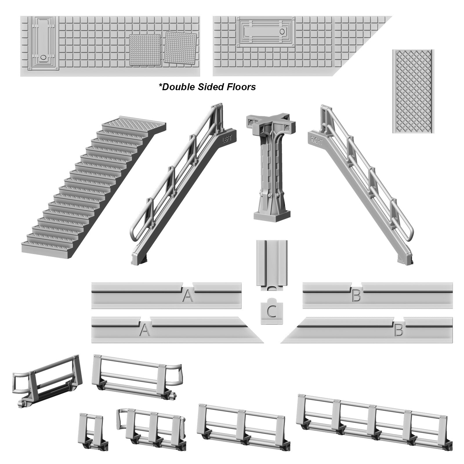 Fallout: Wasteland Warfare - Terrain Expansion: Vault Atrium Pack STL