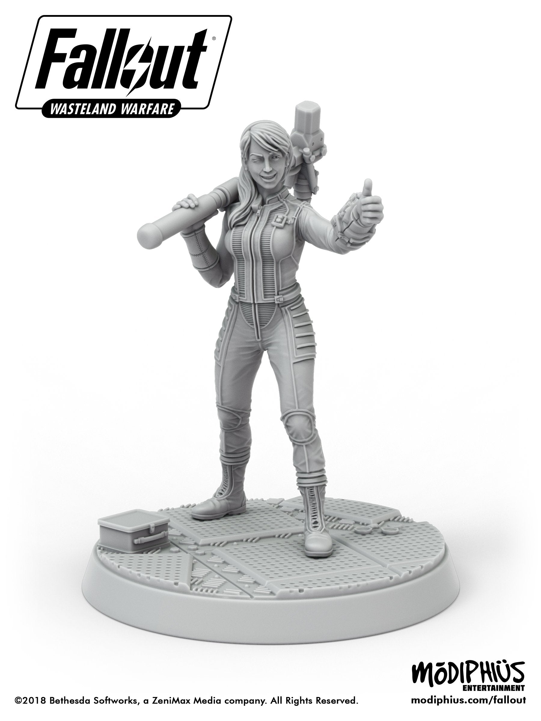 Fallout: Wasteland Warfare - Print at Home - Vault-Tec Poster Girl STL