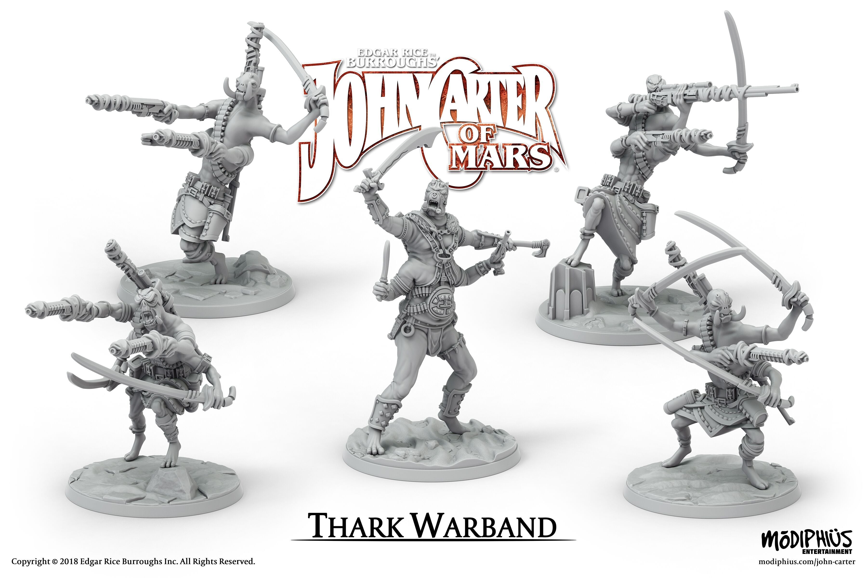 John Carter of Mars - Print at Home - Thark Warband STL